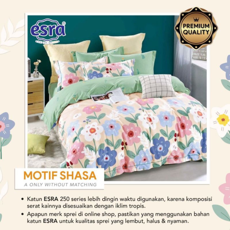 Jual sprei set/4 bantal 2 guling/uk 180x200x40/katun CVC premium ...