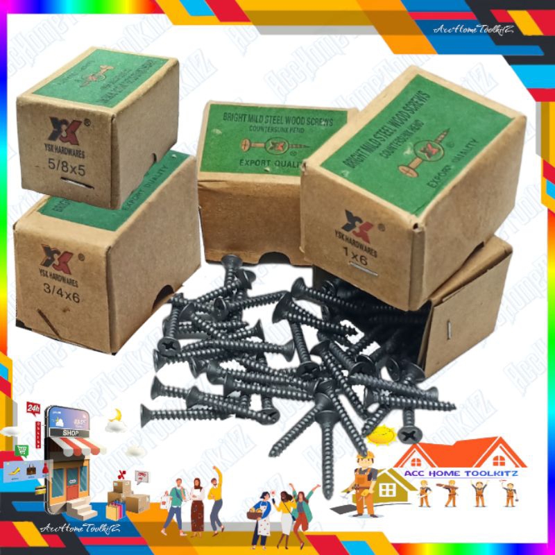 Jual SEKRUP KAYU TIPLEK KEPALA PLUS + BAUT GYPSUM MATA KEMBANG 5/8x5 ...