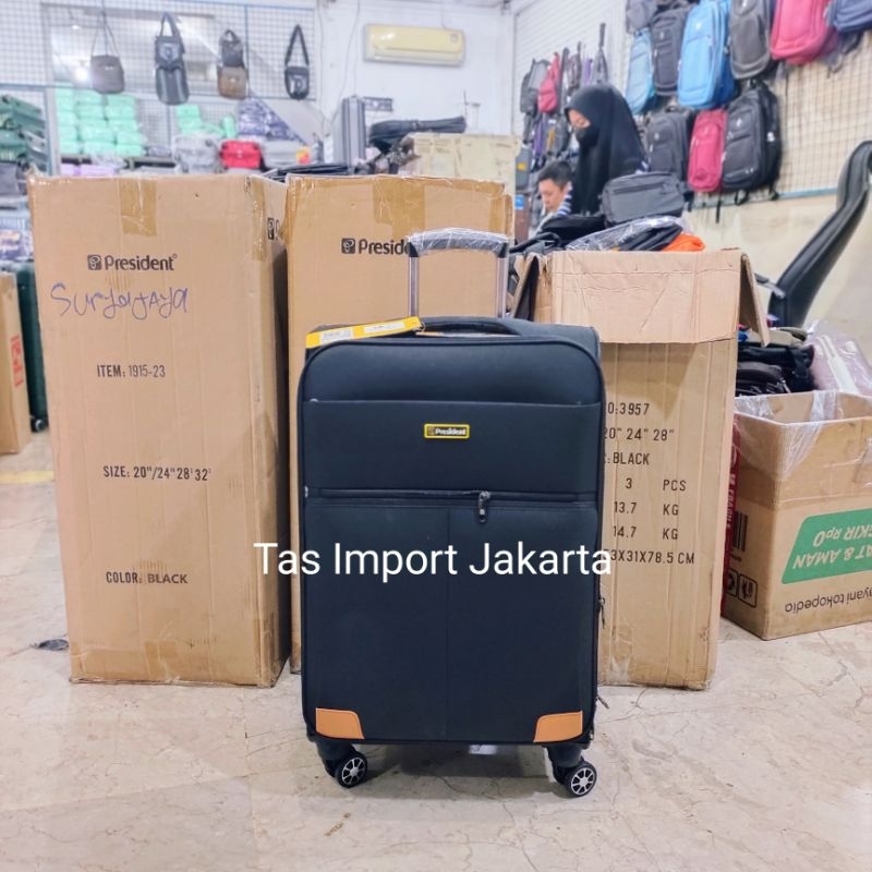 Jual Koper President 5278 Bahan kain kanvas Original - kabin size dan ...