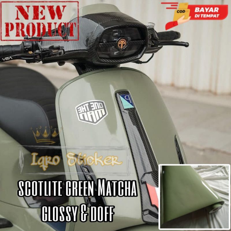 Jual Sticker Scotlite Hijau Matcha Glossy Premium Lebar 45 cm Stiker ...