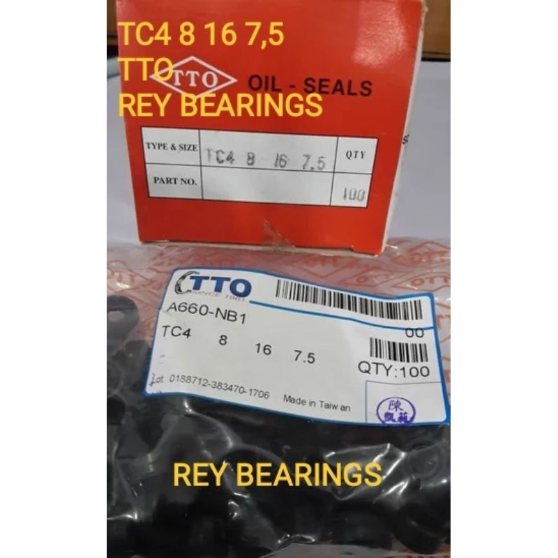 Jual Oil seal TC4 8 16 7,5 merk TTO | Shopee Indonesia