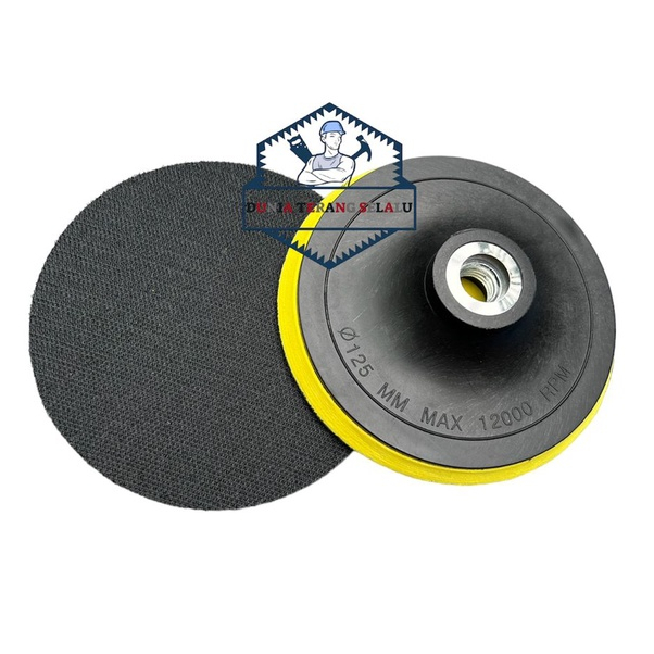 Jual Rubber Pad 5 in HDT - Tatakan Amplas 5 inch 125 mm - Velcro Pad ...
