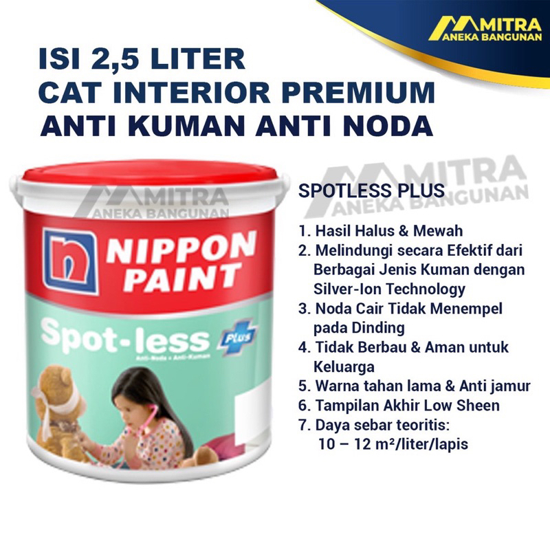 Jual CAT TEMBOK EKSTERIOR INTERIOR NIPPON PAINT CRATER BLACK NP N 2030 A / VINILEX ELASTEX ...