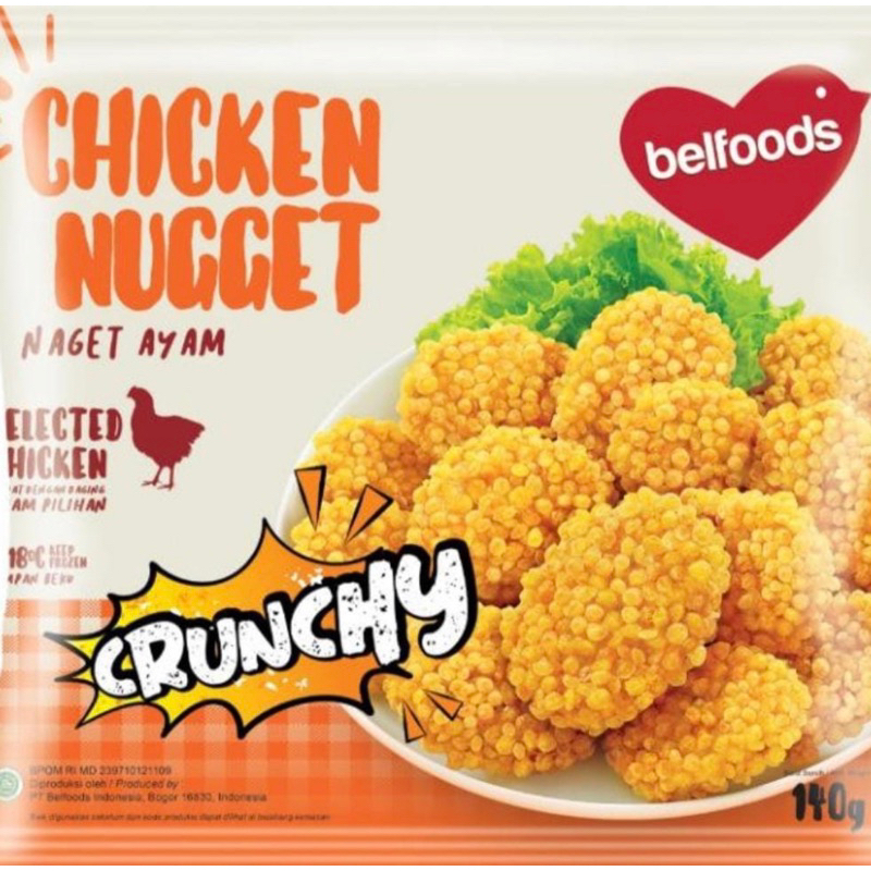 Jual Belfoods Chicken Nugget CRUNCHY 120gr | Shopee Indonesia