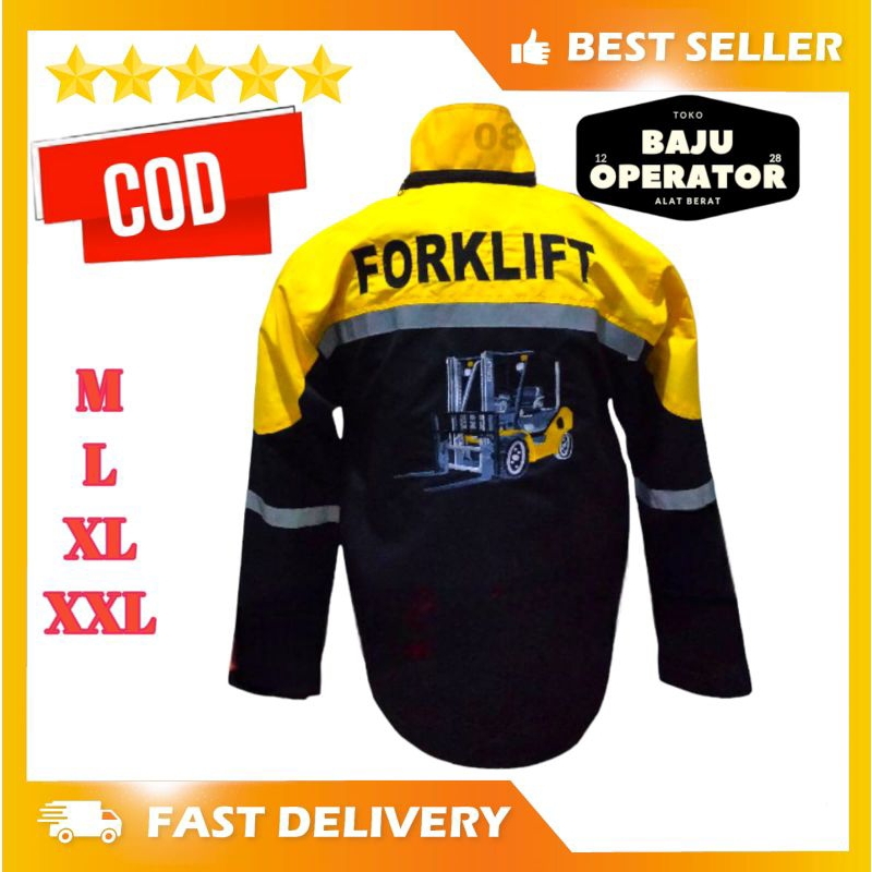 Jual Jaket Forklift / jaket forklip / jaket Operator forklift | Shopee ...