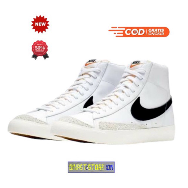 Jual SEPATU NIKE BLAZER VINTAGE MID 77 WHITE BLACK ORIGINAL BNIB 100% ...
