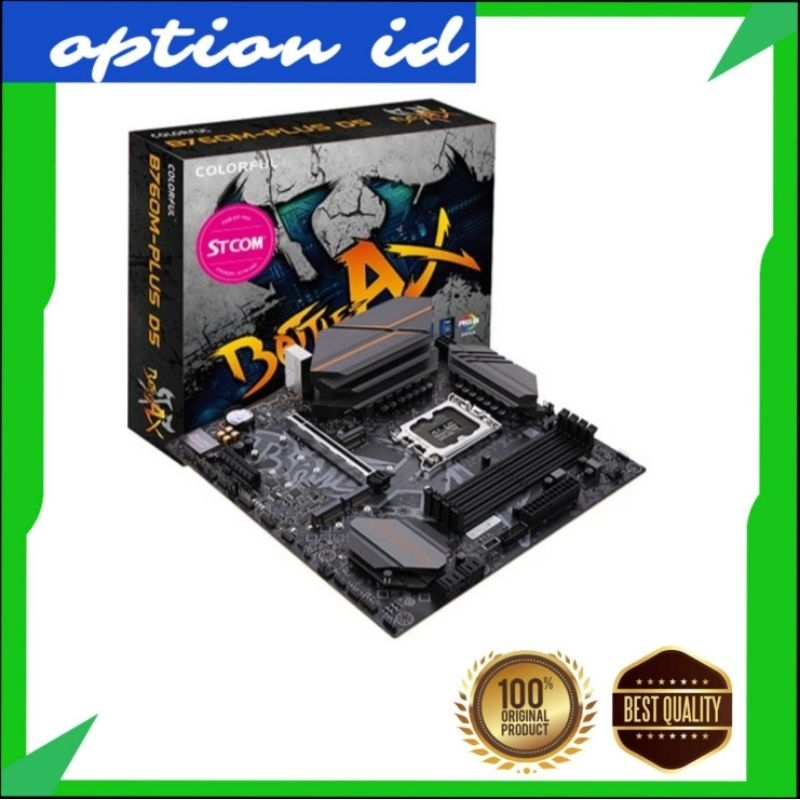 Jual COLORFUL BATTLE-AX B760M-PLUS D5 V20 | B760 LGA1700 DDR5 - Motherboard | Shopee Indonesia