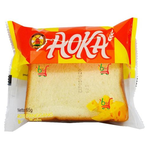 Jual AOKA ROTI PANGGANG 65gr COKLAT VANILA SUSU KEJU MIX FRUITS ...