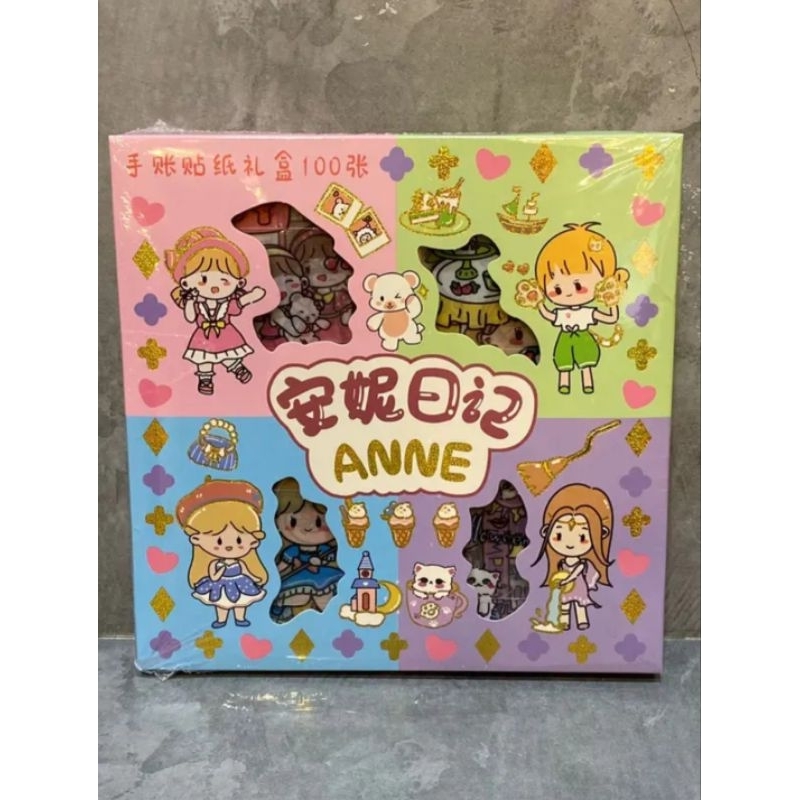 Jual Stiker Viral momo, Anne isi 100 lembar/box karakter lucu ...