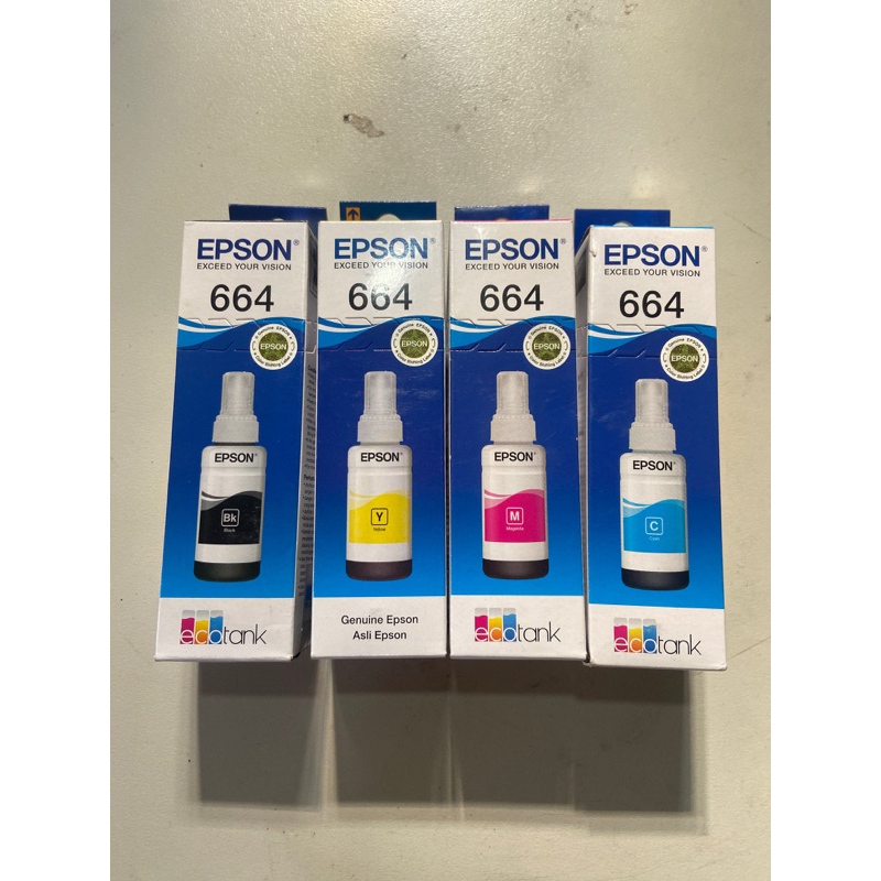 Jual Tinta Epson 664 For epson L100/L110/L120 L200/L210/L220 L300/L310/L350 L355/L360/L455 L550 ...