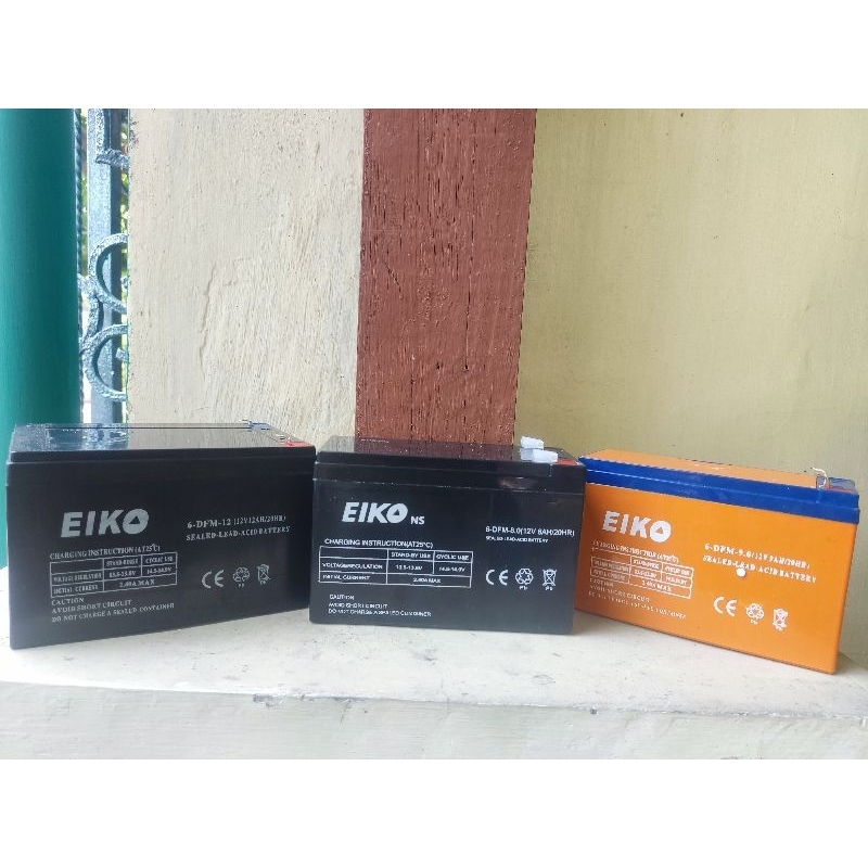 Jual AKI KERING EIKO BATTERY 12V 8A 9A 10A 12A SPRAYER MOBIL LISTRIK ...
