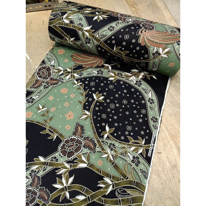 Jual kain batik katun halus warna sage gren bakal bawahan kebaya harga ...