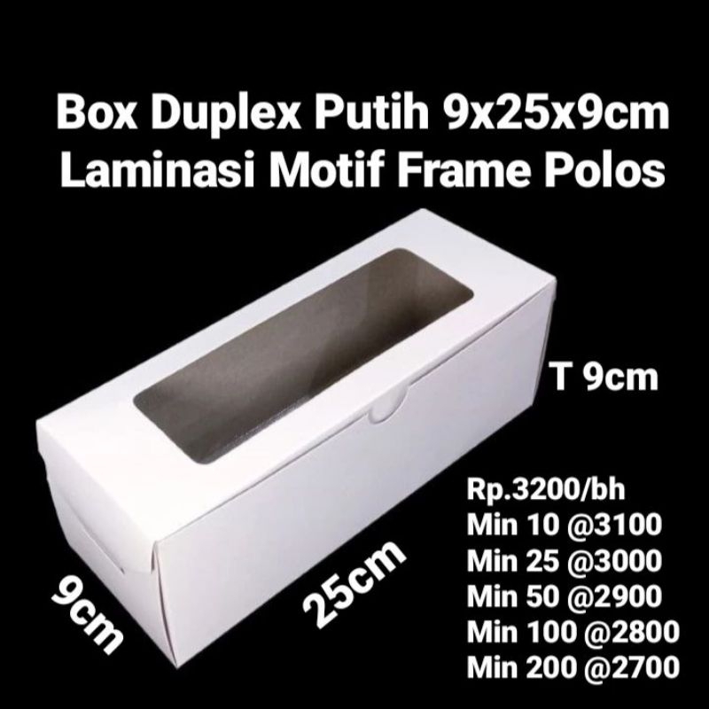 Jual Box Duplex Putih Ukuran 9x25x9cm | Shopee Indonesia