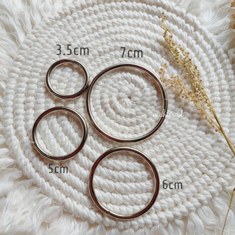 Jual Ring O Nikel Besi Bulat / Besi Gantungan Nikel | Shopee Indonesia