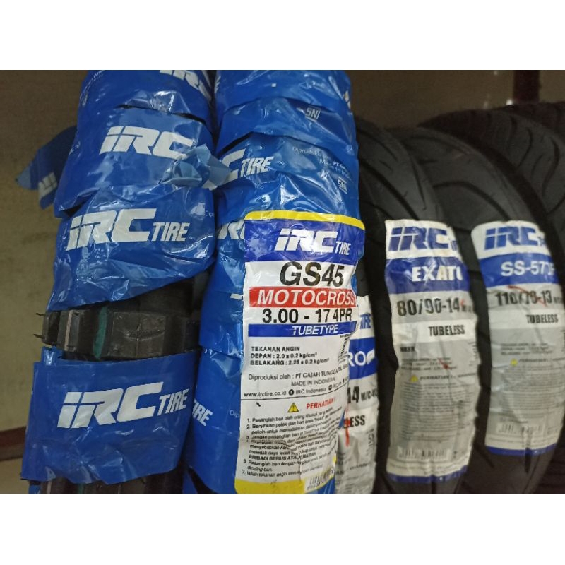 Jual Ban Luar Motor Cross Trail 300-17 GS45 IRC | Shopee Indonesia