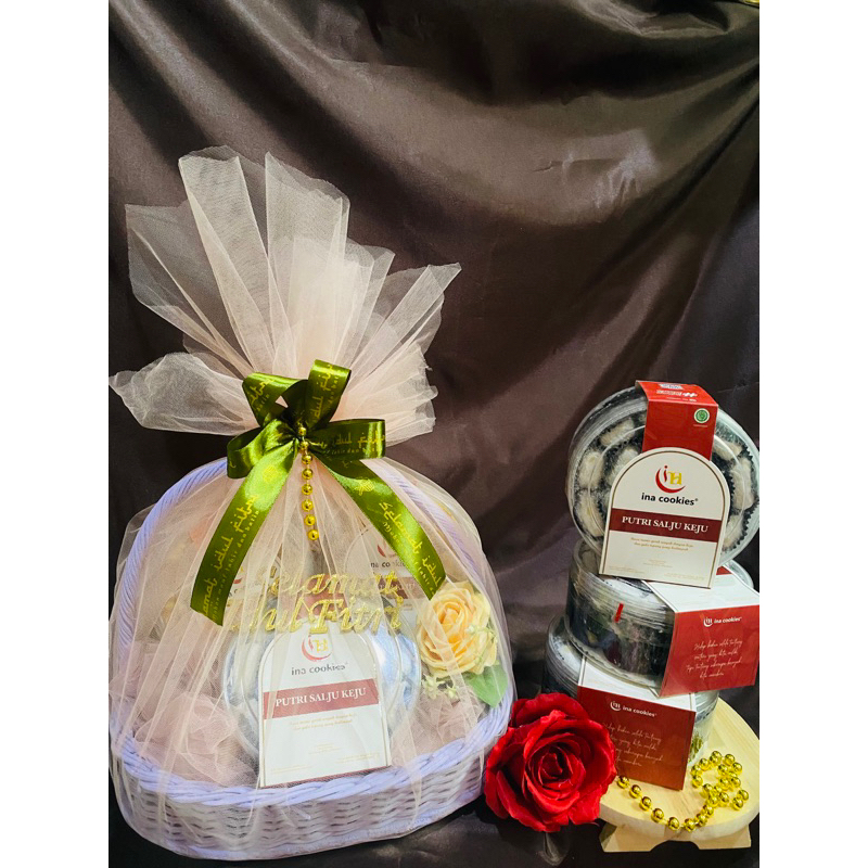 Jual Hampers Parcel isi 3/4/5 Ina cookies lebaran idul fitri cantik dan ...