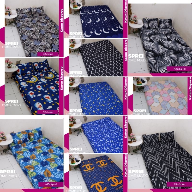 Jual PROMO SPREI SINGLE | UKURAN 90 X 200 & 100 X 200 | FULL SET ...