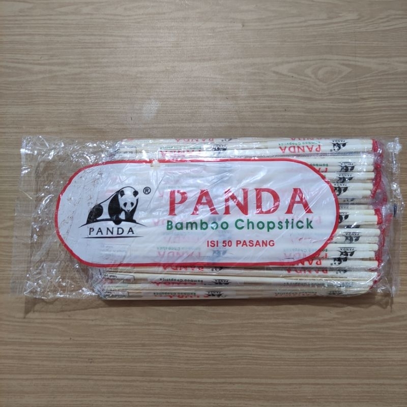 Jual Sumpit Makan Higenis Cap Panda (1 Pack isi 50 Pasang) Include ...