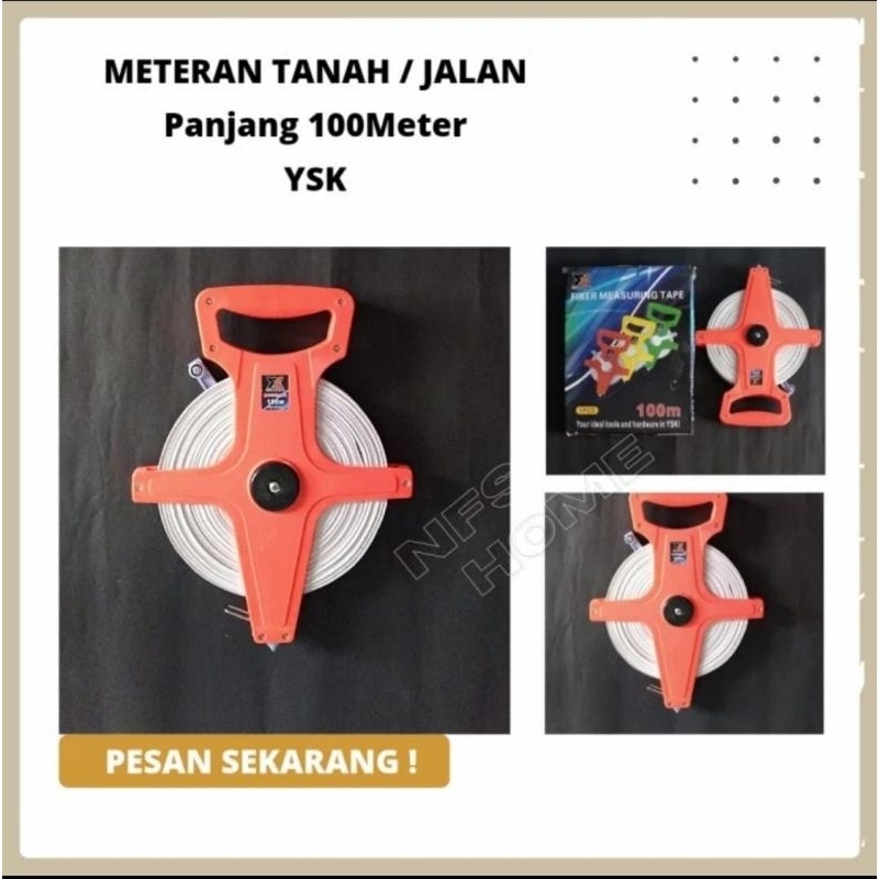 Jual Meteran Rol Tanah Jalan 30 50 100M | Shopee Indonesia