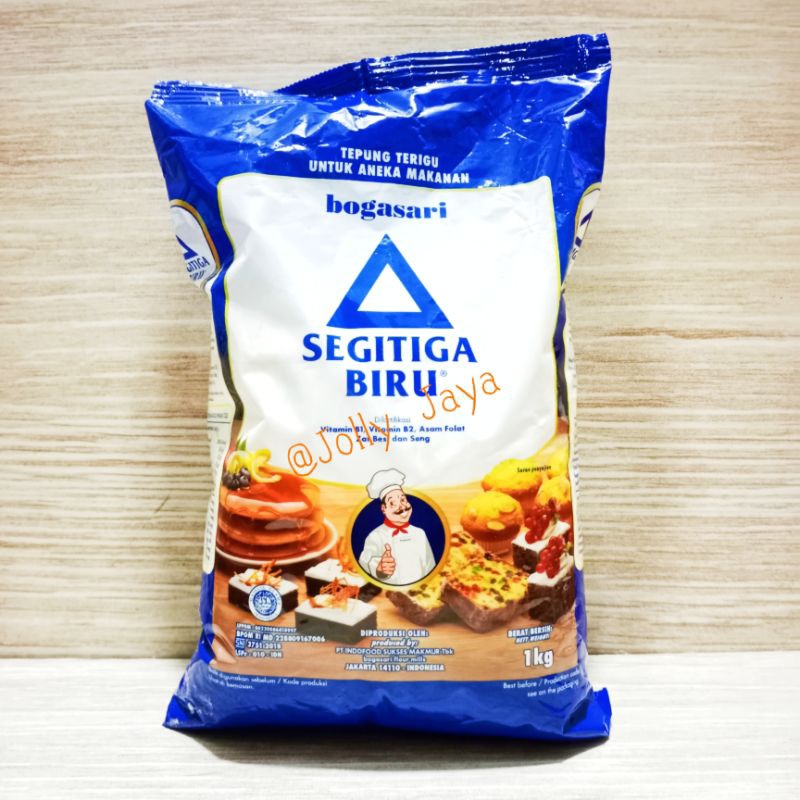 Jual Tepung Terigu Segitiga Biru Premium 1Kg / Tepung Segitiga Biru ...