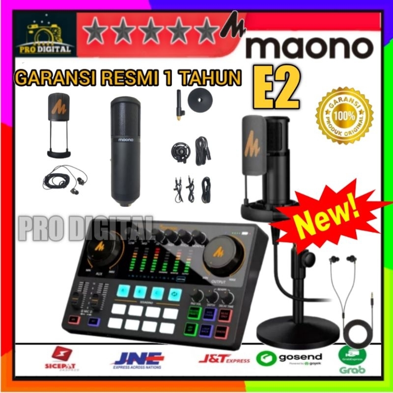 Jual MAONOCASTER E2 SINGLE MIC BUNDLE | MAONO AME2A RECORDING - LIVE STREAMING | Shopee Indonesia