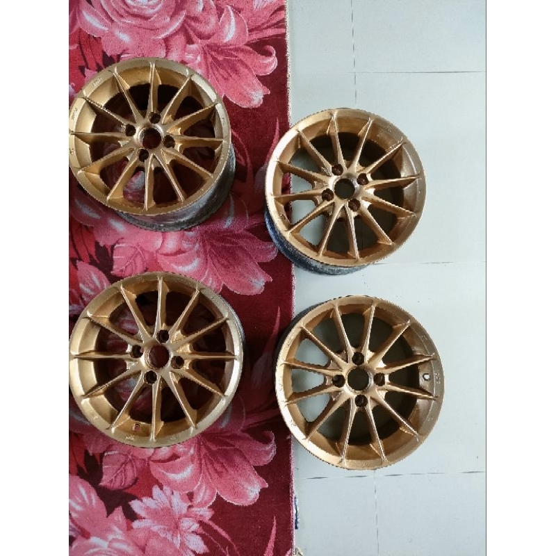 Jual Velg Original Lenso Jepang Ring 15 R15 R 15 Gold Edition 1 set 4 ...