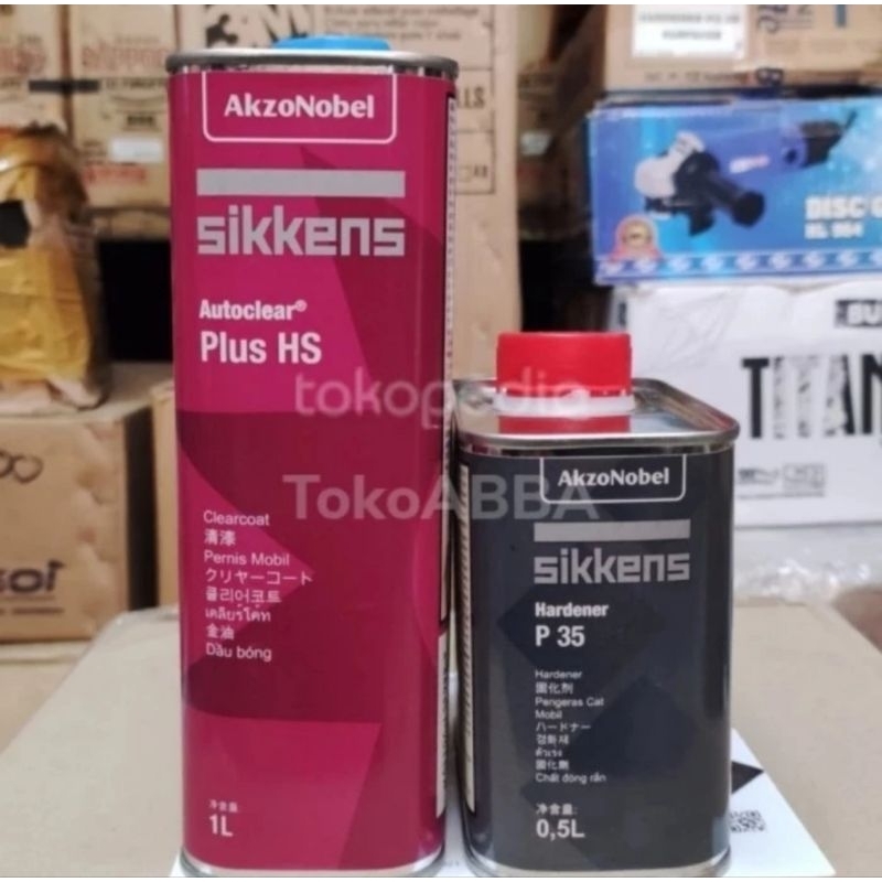 Jual Clear Coat Sikken HS Eceran 200 ML Hardener P35 100 ML | Shopee ...