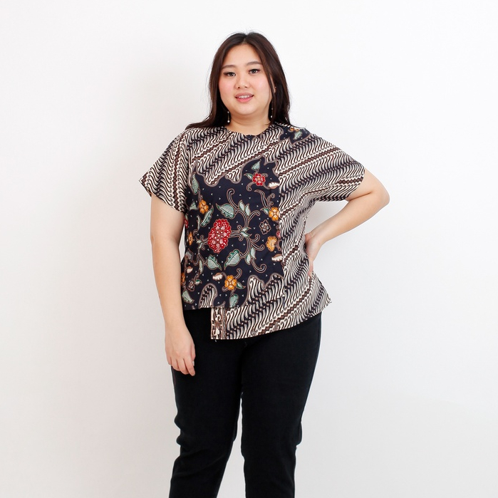 Jual ATASAN BATIK BIG SIZE BLOUSE JUMBO WANITA 292 Mrs1 | Shopee Indonesia