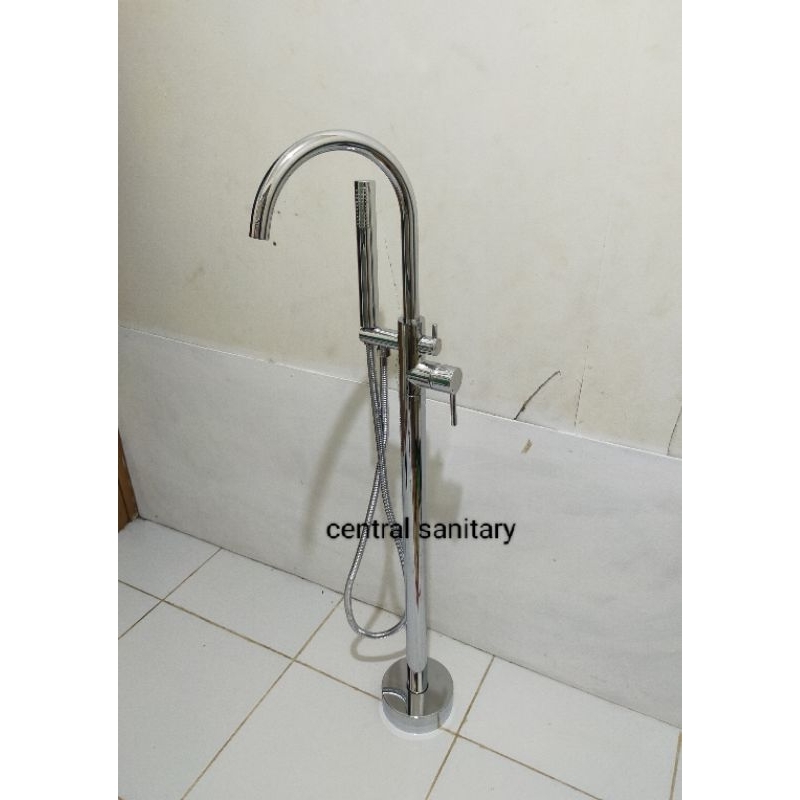 Jual kran bathtub standing keran bathub panas dingin shower stainless ...