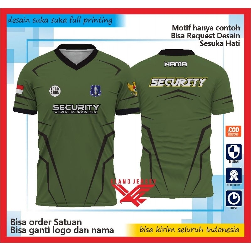Jual JERSEY SECURITY CUSTOM DESAIN | Shopee Indonesia