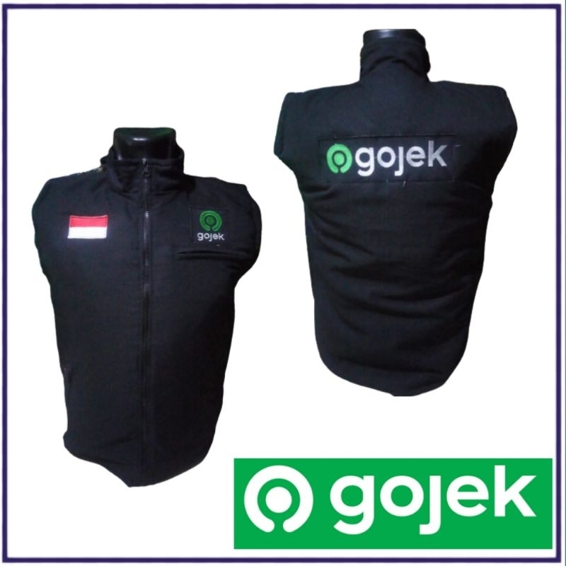 Jual Rompi Gojek Custom Terbaru warna Hitam | Shopee Indonesia