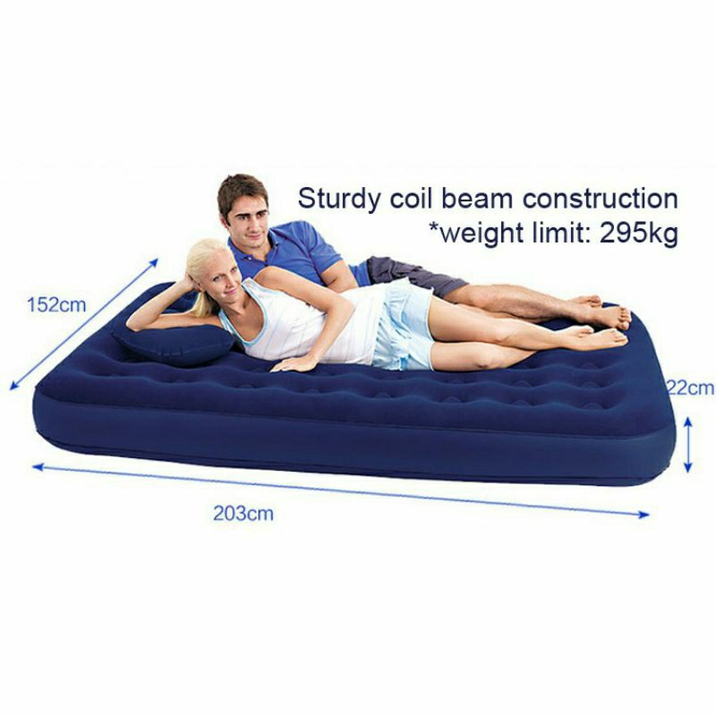 Jual Kasur Tiup QUEEN Bestway 67003 203x152x22cm/ Kasur Angin Pompa ...