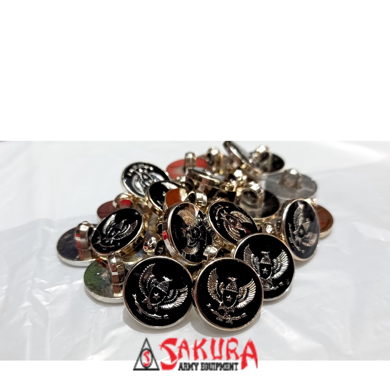Jual Kancing Safari Garuda Emas Kancing Baju Seragam Safari 12pcs ...