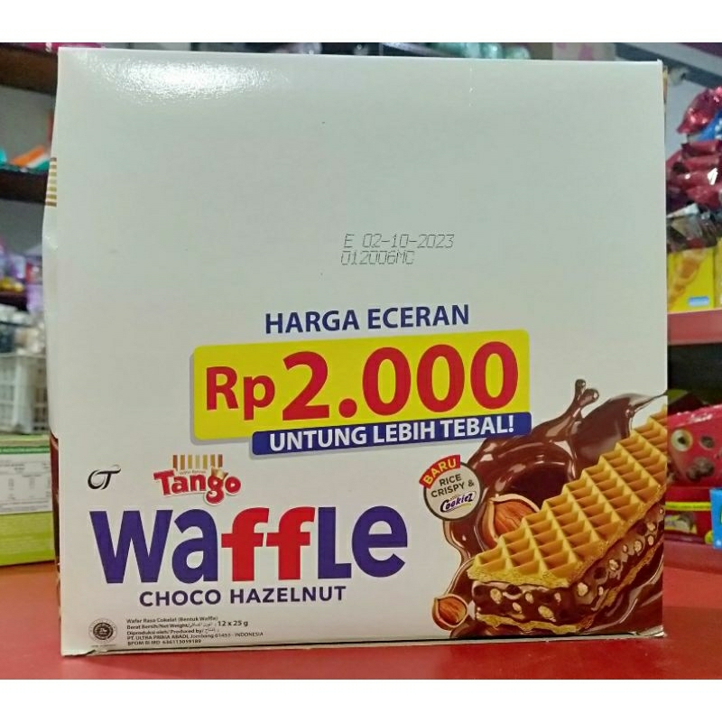 Jual TANGO WAFFLE CHOCO HAZELNUT 350g dgn isi 12*25g (12 pcs per box ...