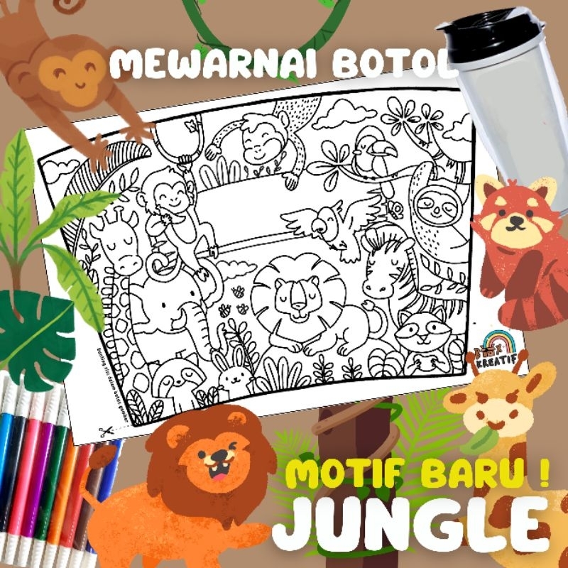 Jual SERI MEWARNAI BOTOL | Set Kreasi Anak Montessori Mainan Sensori ...
