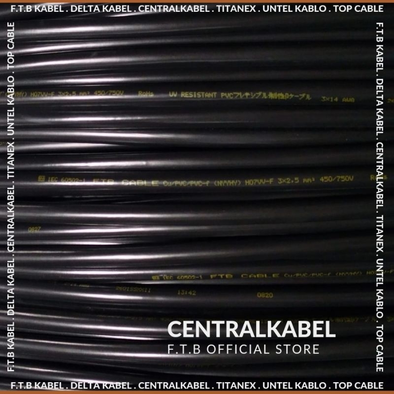 Jual SNI FTB KABEL NYYHY / NYMHY 3x2.5 Sqmm 450 / 750V 50 Meter ( NYMHY 300 / 500V ZR-RVV 3x2 ...
