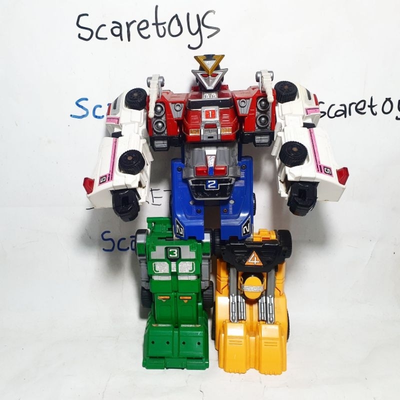 Jual DX carranger VRV Robo Power Rangers Turbo Rescue zord megazord ...
