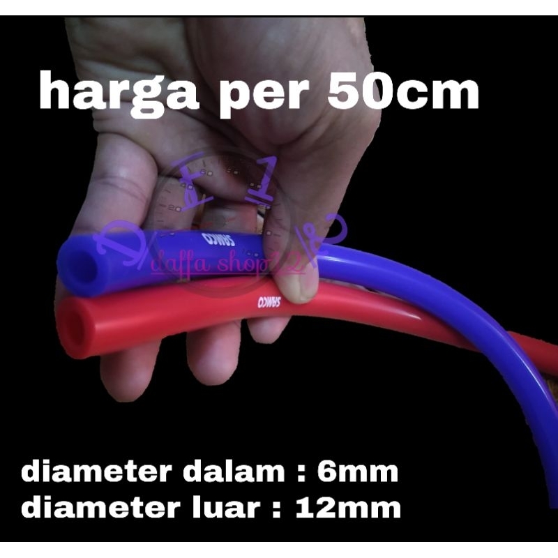 Jual selang SAMCO 6mm x 12mm 50Cm bahan silikon asli | Shopee Indonesia