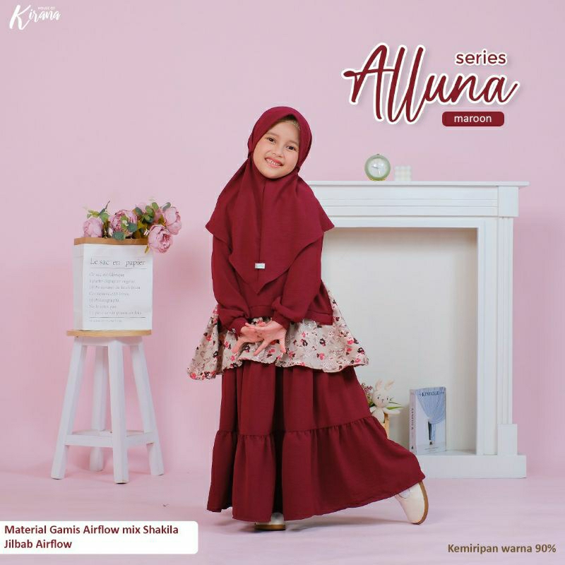 Jual (Set jilbab iron less) Oneset anak dan remaja Alluna Series by ...
