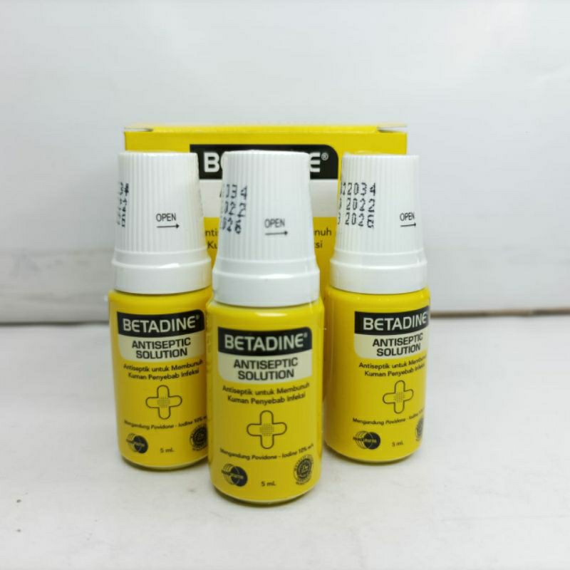 Jual Betadine Solution 5ml | Shopee Indonesia
