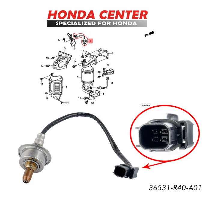 Jual Sensor Oksigen Oxygen Oxigen S1 02 Gas Buang Atas Accord Cp2 Cr2