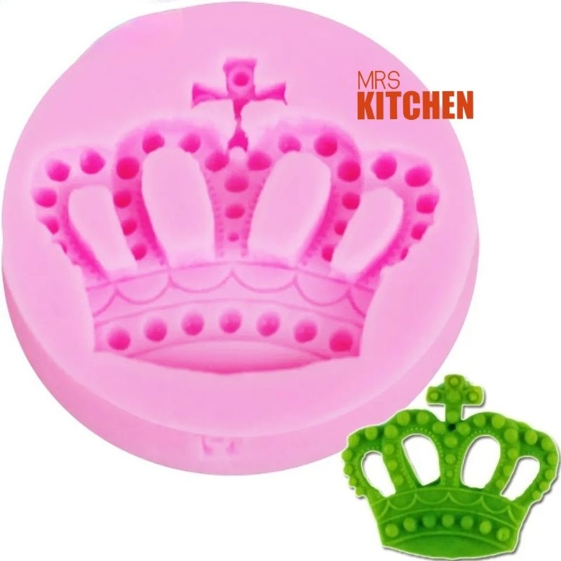 Jual CETAKAN SILIKON MAHKOTA RAJA BEADED KING CROWN S SINGLE CLAY ...