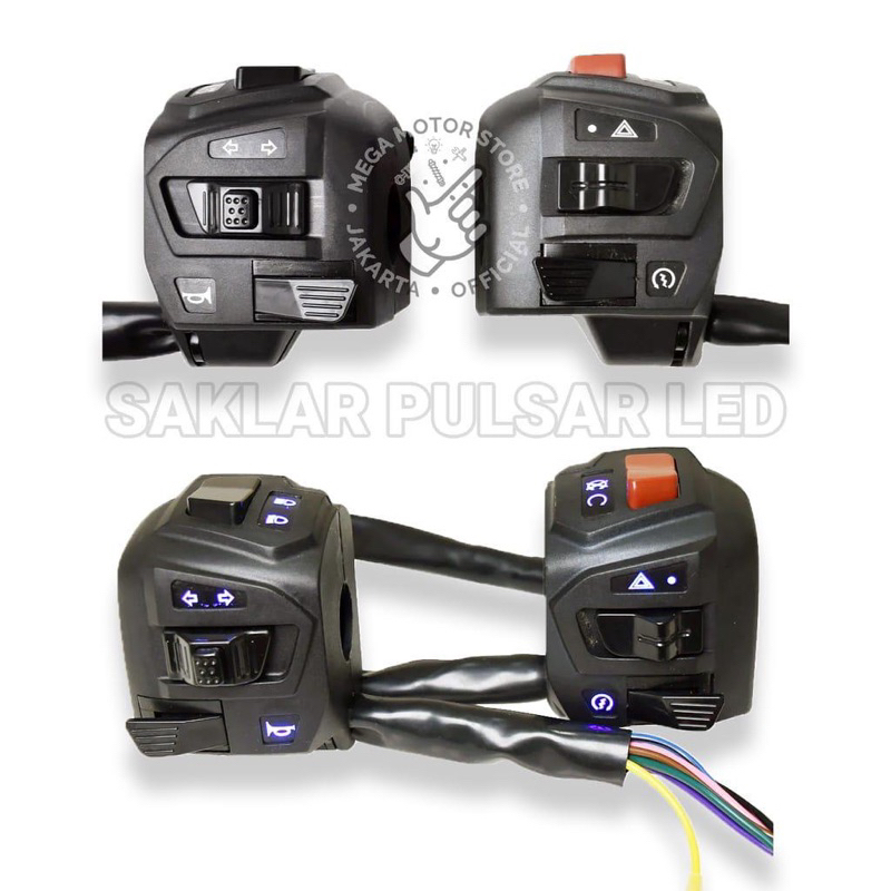 Jual SAKLAR PULSAR SWITCH ON OFF LED LAMPU DIM HAZARD KLAKSON SEIN NMAX ...