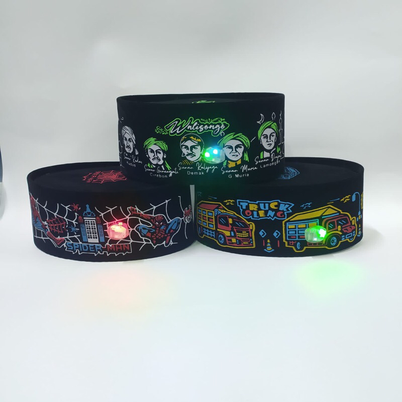 Jual peci anak truck oleng viral/ peci songkok karakter anak menyala ...