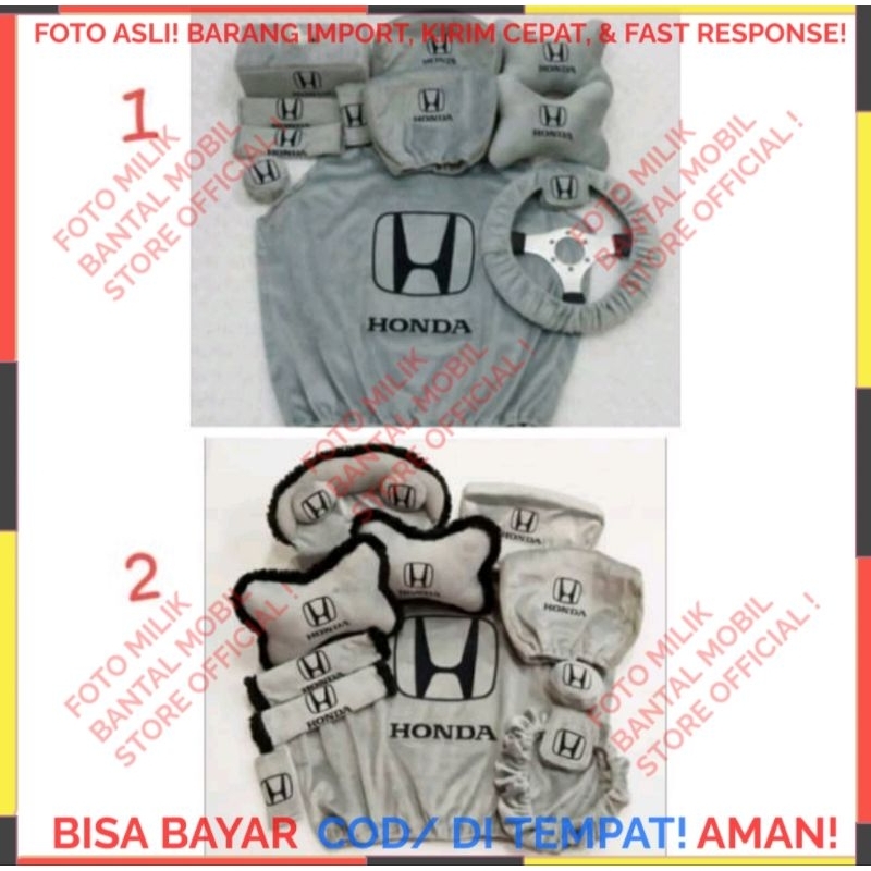 Jual SET CAR SARUNG COVER BANTAL HEADREST SANDARAN KEPALA LEHER JOK ...