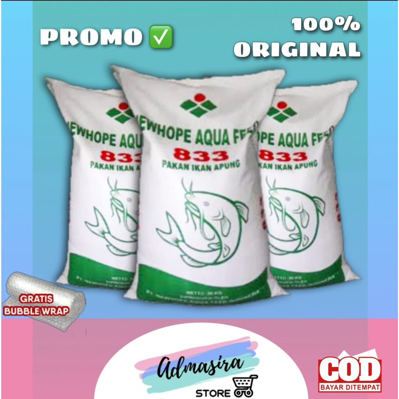 Jual Pakan Pelet Ikan New Hope 833 Ikan lele, gurami, gurame, nila ...