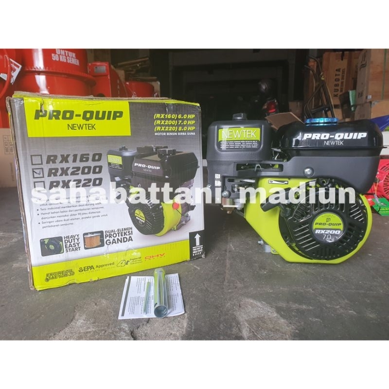 Jual Mesin Penggerak PROQUIP RX200 7 HP / Mesin Motor Penggerak Bensin ...