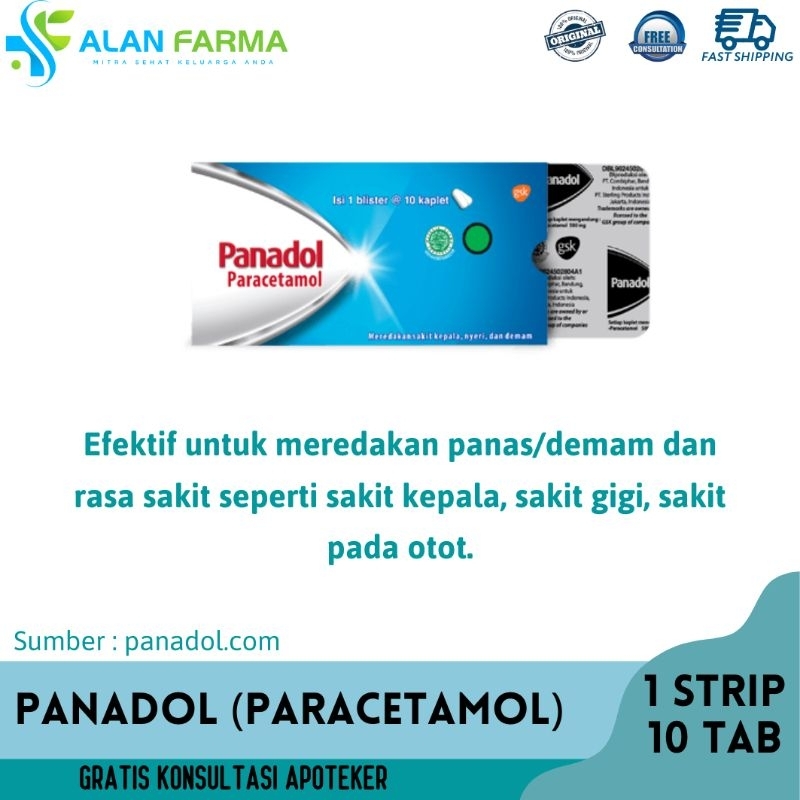 Jual Panadol Tablet Strip | Panadol Biru Strip | Panadol Paracetamol ...
