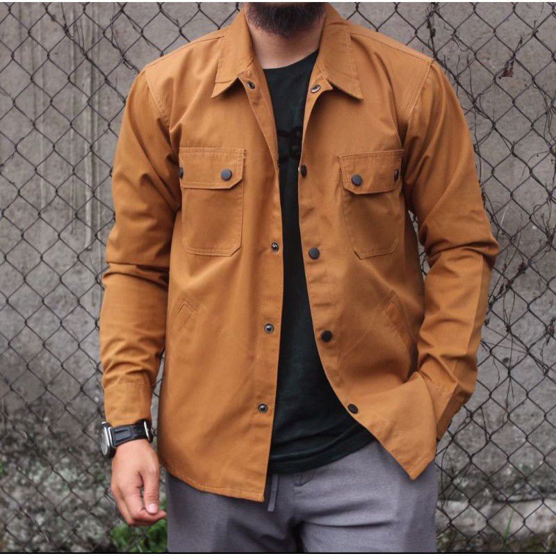 Jual Jaket semi parka Jaket kemeja pria wanita Jaket Trucker canvas ...