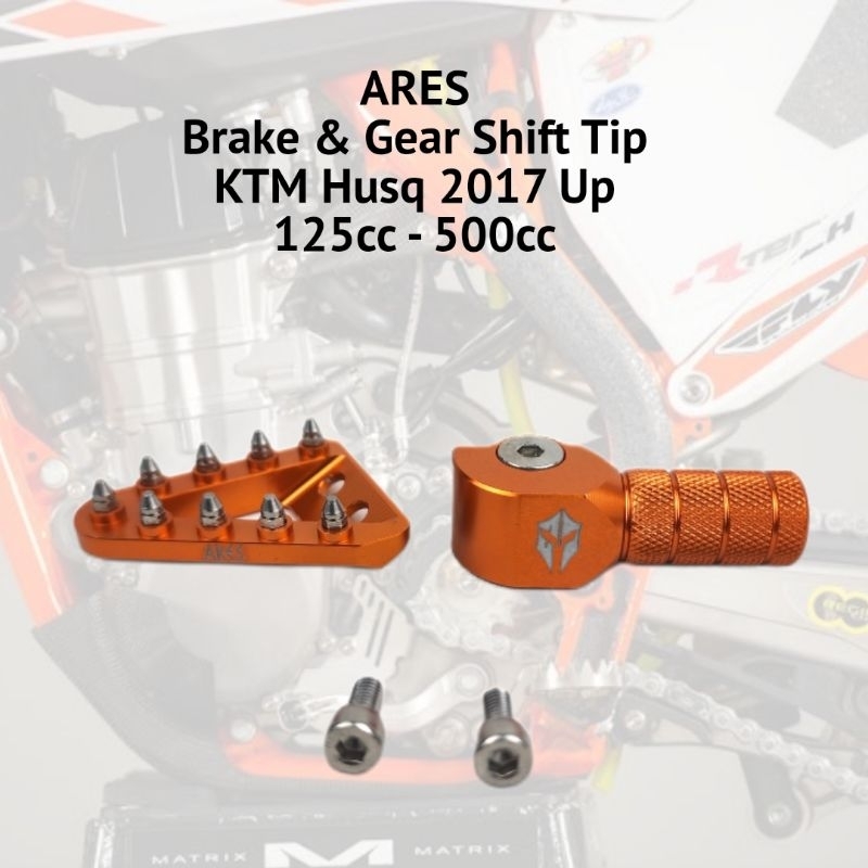 Jual ARES Cenilan Pedal Rem Gigi Brake & Gear Shift Tip KTM Husq 2017 up 125cc - 500cc | Shopee ...